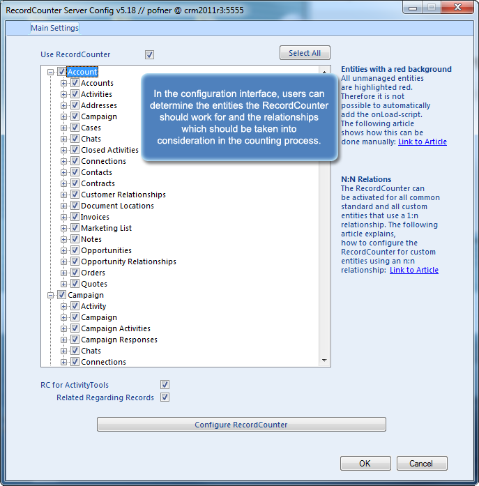 RecordCounter for MS CRM 2011
