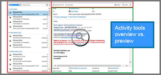 Activity Tools for Microsoft Dynamics 365
